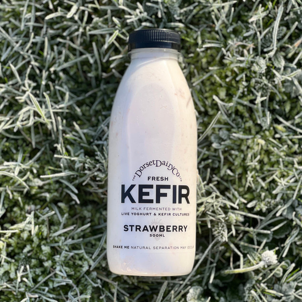 Strawberry Kefir - 500ml – The Dorset Dairy Co
